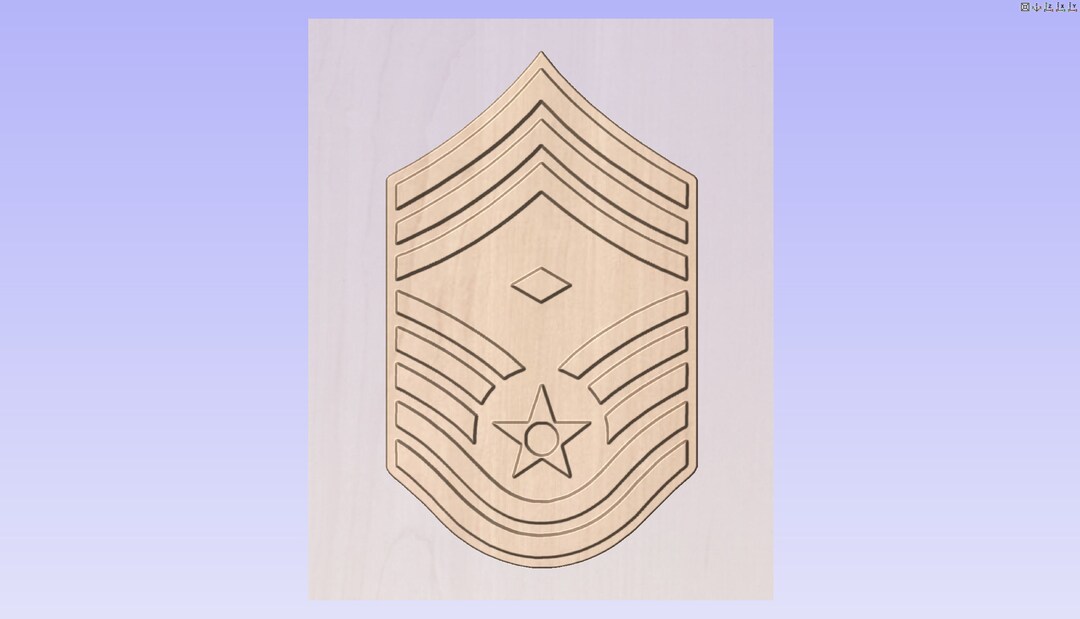 USAF First Sergeant E9 3d Model - Etsy