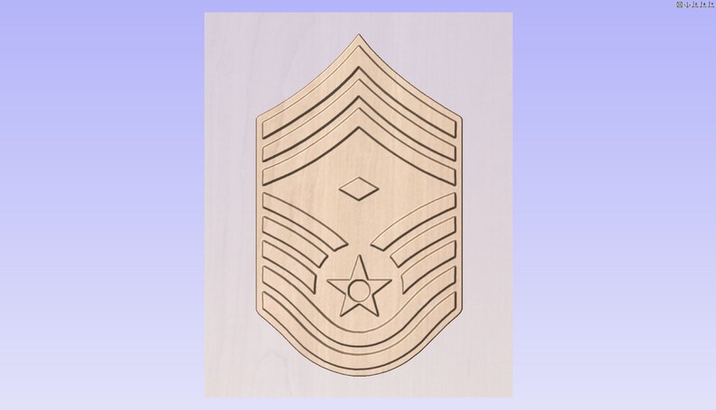 USAF First Sergeant E9 3d Model - Etsy