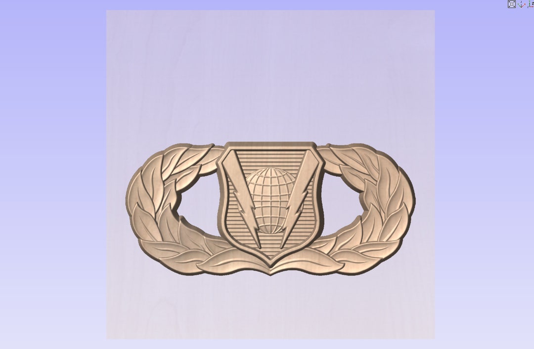 USAF Basic Command & Control Badge 3D Model - Etsy