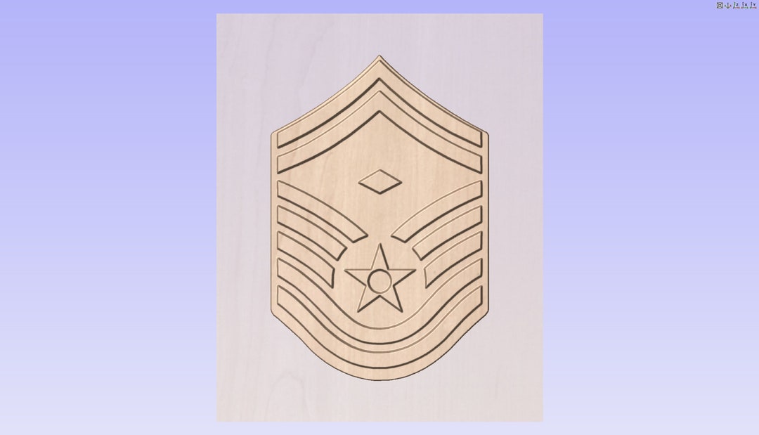 USAF First Sergeant Rank E-8 3d Model - Etsy
