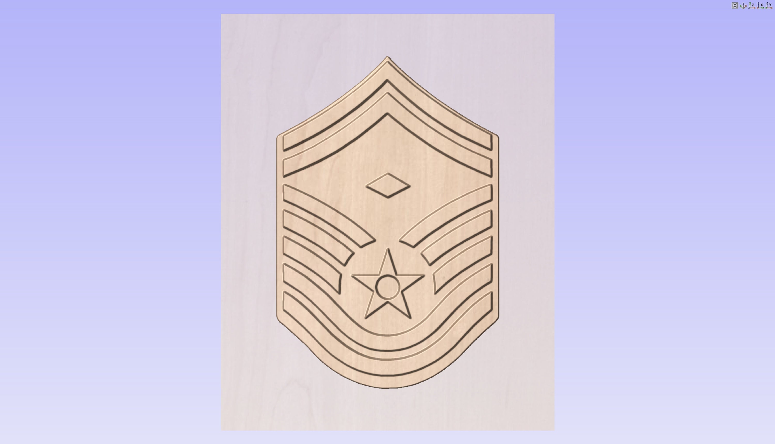 USAF First Sergeant Rank E-8 3d Model - Etsy