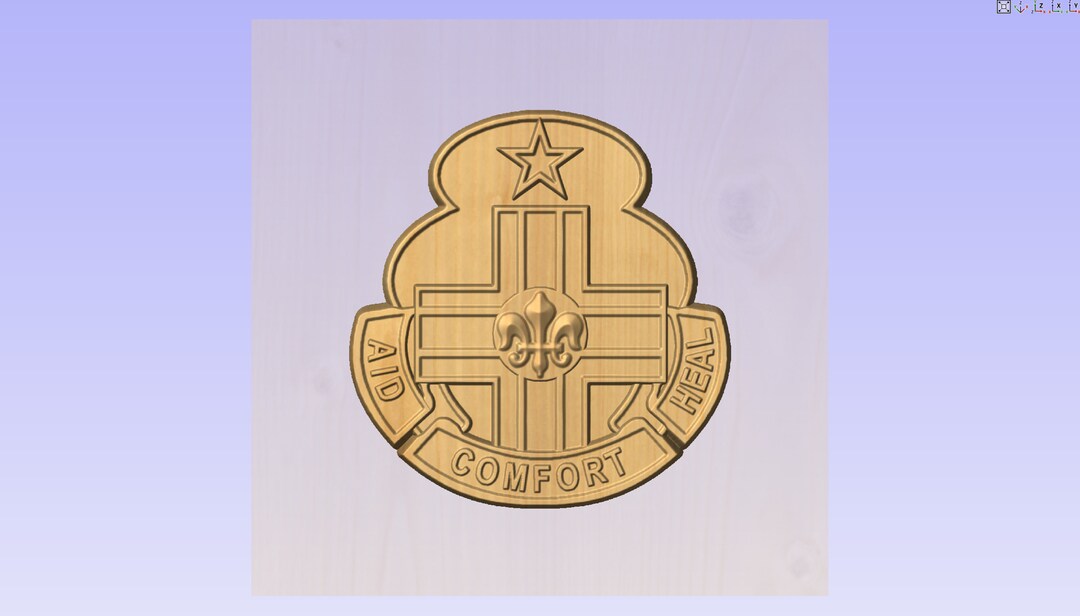 US Army 94th Combat Support Hospital Unit Crest 3D Model - Etsy