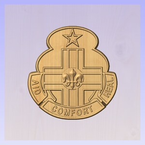 US Army 94th Combat Support Hospital Unit Crest 3D Model - Etsy