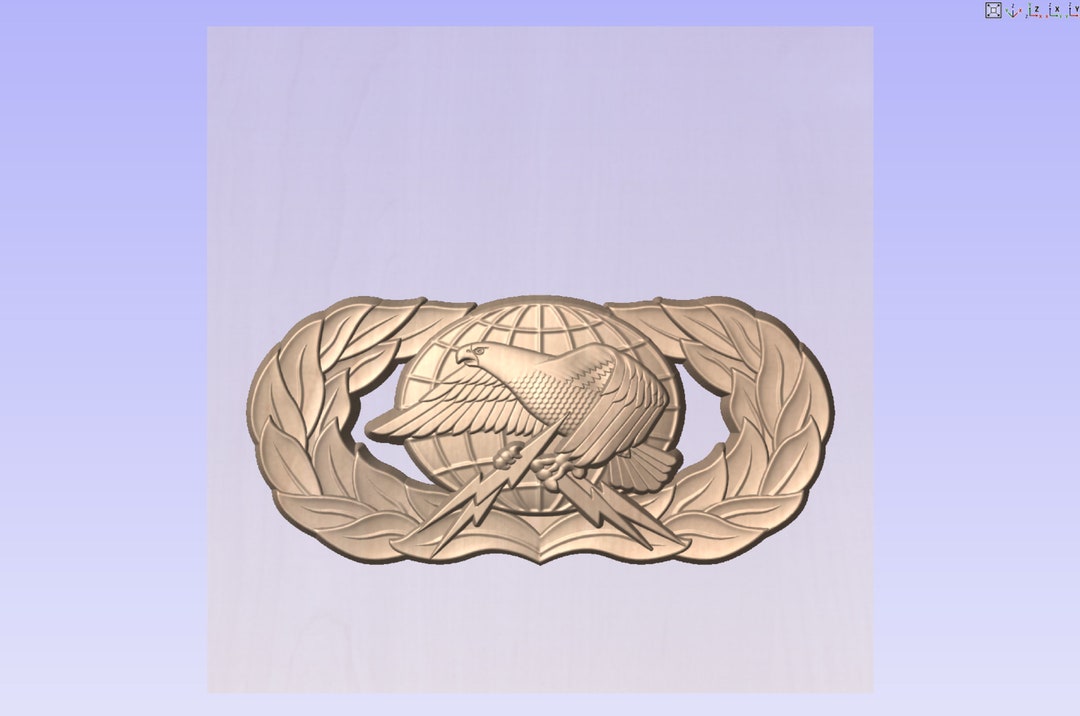 USAF Basic Logistics Badge 3D Model - Etsy