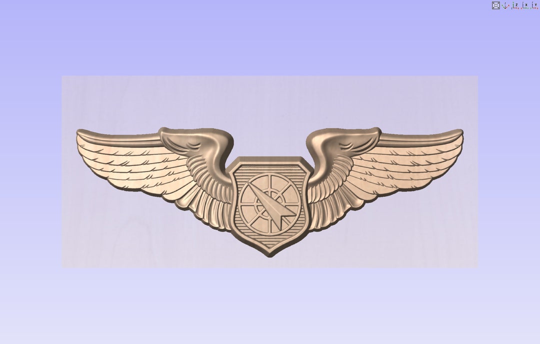 USAF Basic Weapons Controller Officer Wings 3D Model - Etsy