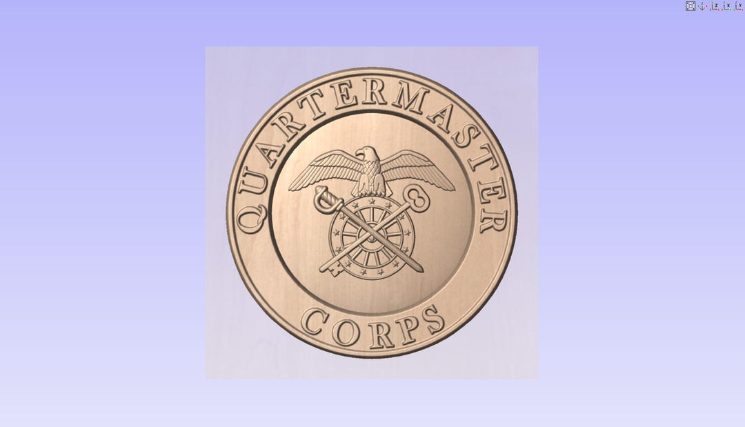 US Army Quartermaster Logo Version 2 3D Model - Etsy