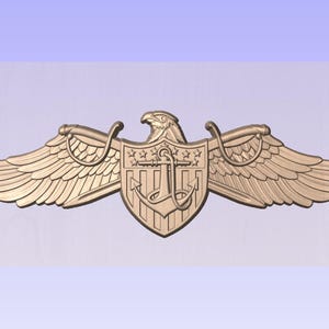 US Navy Strategic Sealift Officer Warfare Badge 3D Model - Etsy