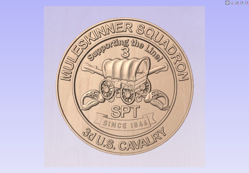 US Army HHT RSS 3RD Cavalry Regiment 3D Model - Etsy