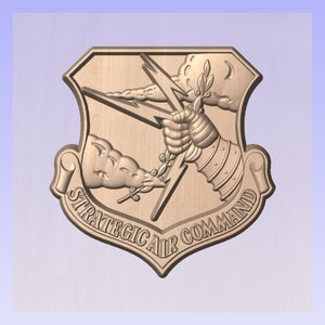 USAF SAC (strategic Air Command) Unit Patch 3D Model - Etsy