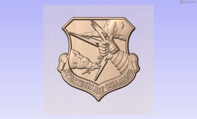 USAF SAC strategic Air Command Unit Patch 3D Model - Etsy