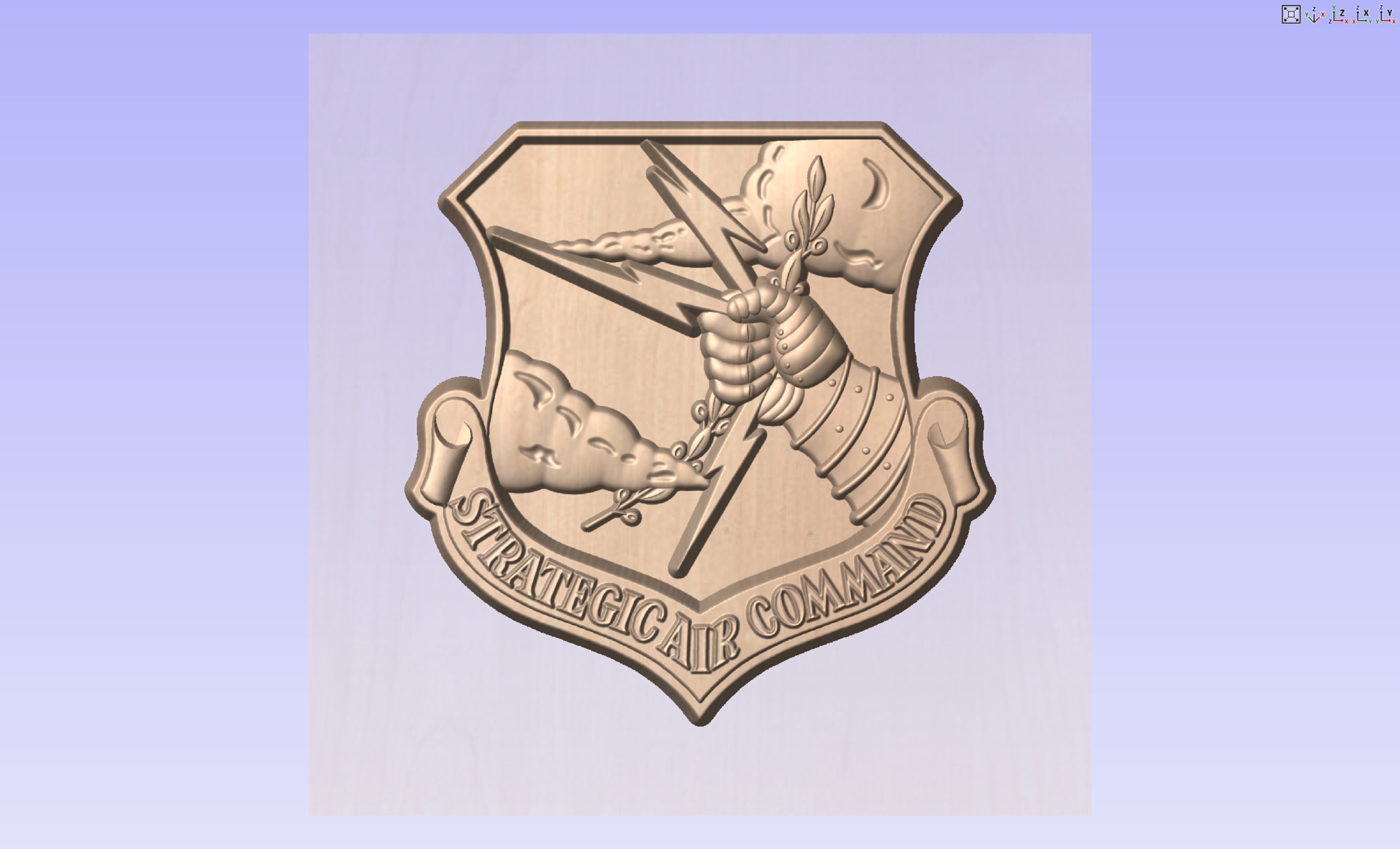 USAF SAC strategic Air Command Unit Patch 3D Model - Etsy