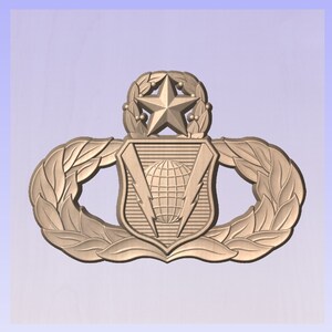 USAF Master Command & Control Badge 3D Model - Etsy
