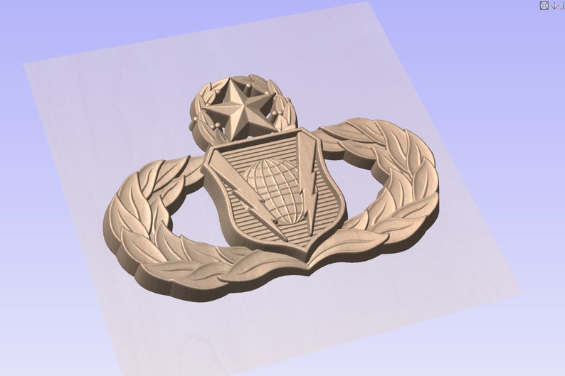 USAF Master Command & Control Badge 3D Model - Etsy