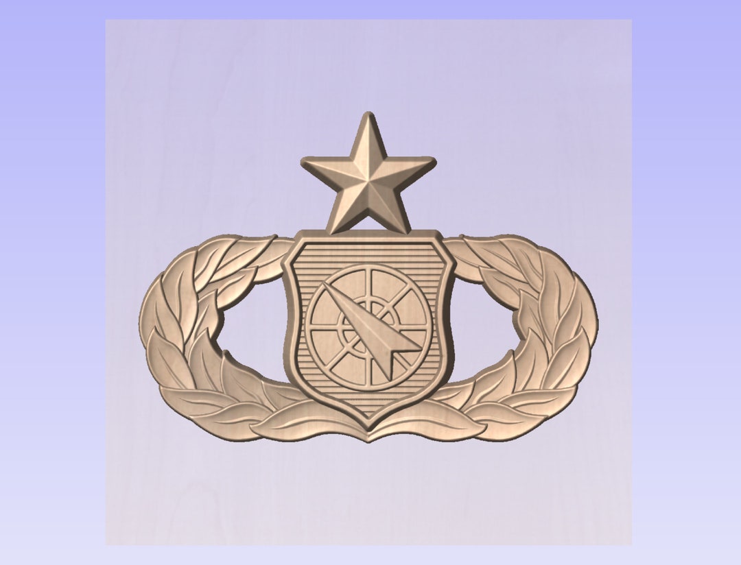 USAF Senior Weapons Controller Badge 3D Model - Etsy