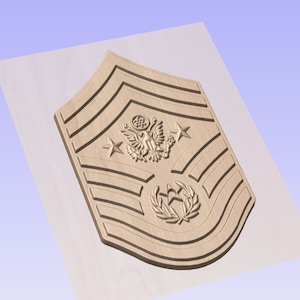 USAF Command Chief Master Sergeant of the Air Force E9 3d Model - Etsy