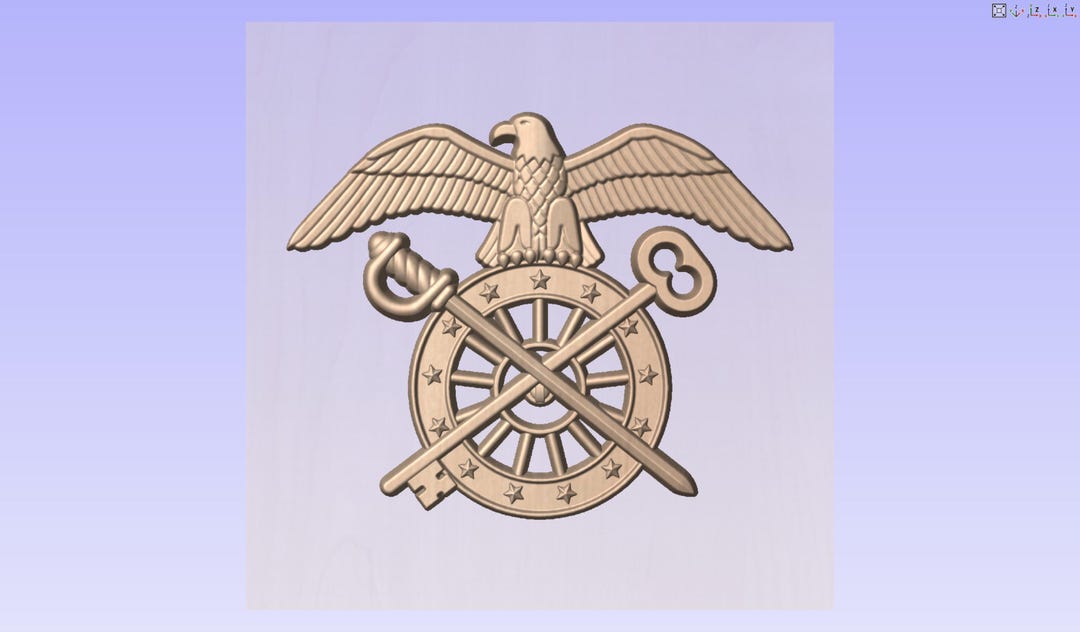 US Army Quartermaster Logo Version 1 3D Model - Etsy UK