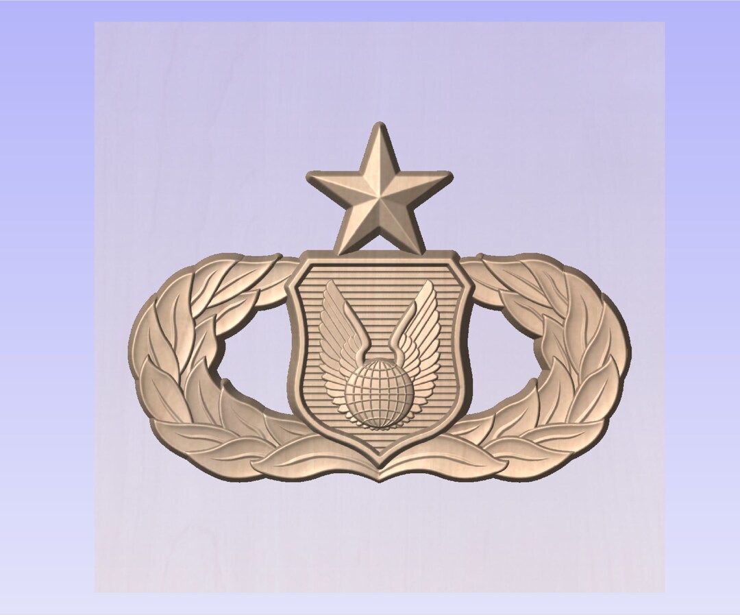 USAF Senior Operations Support Badge 3D Model - Etsy