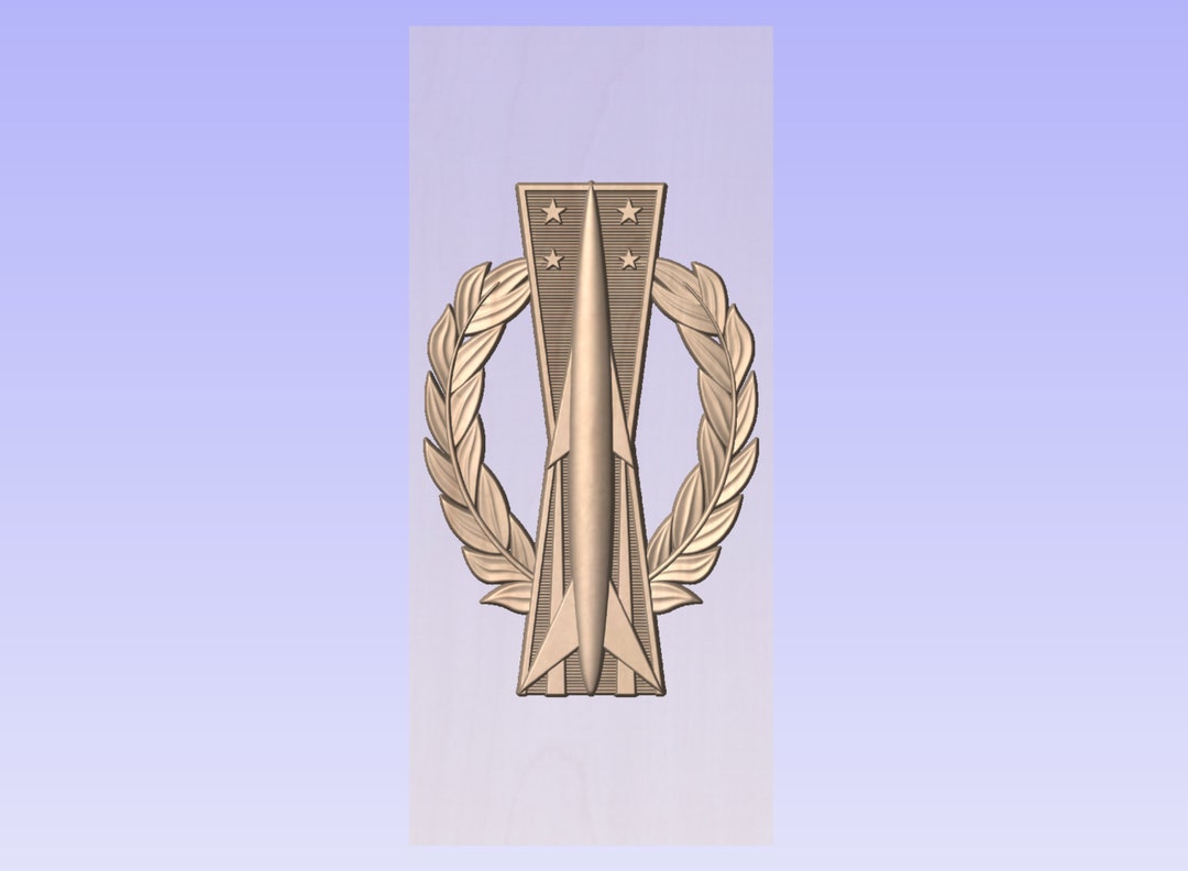 USAF Basic Missile Operator Badge 3D Model - Etsy