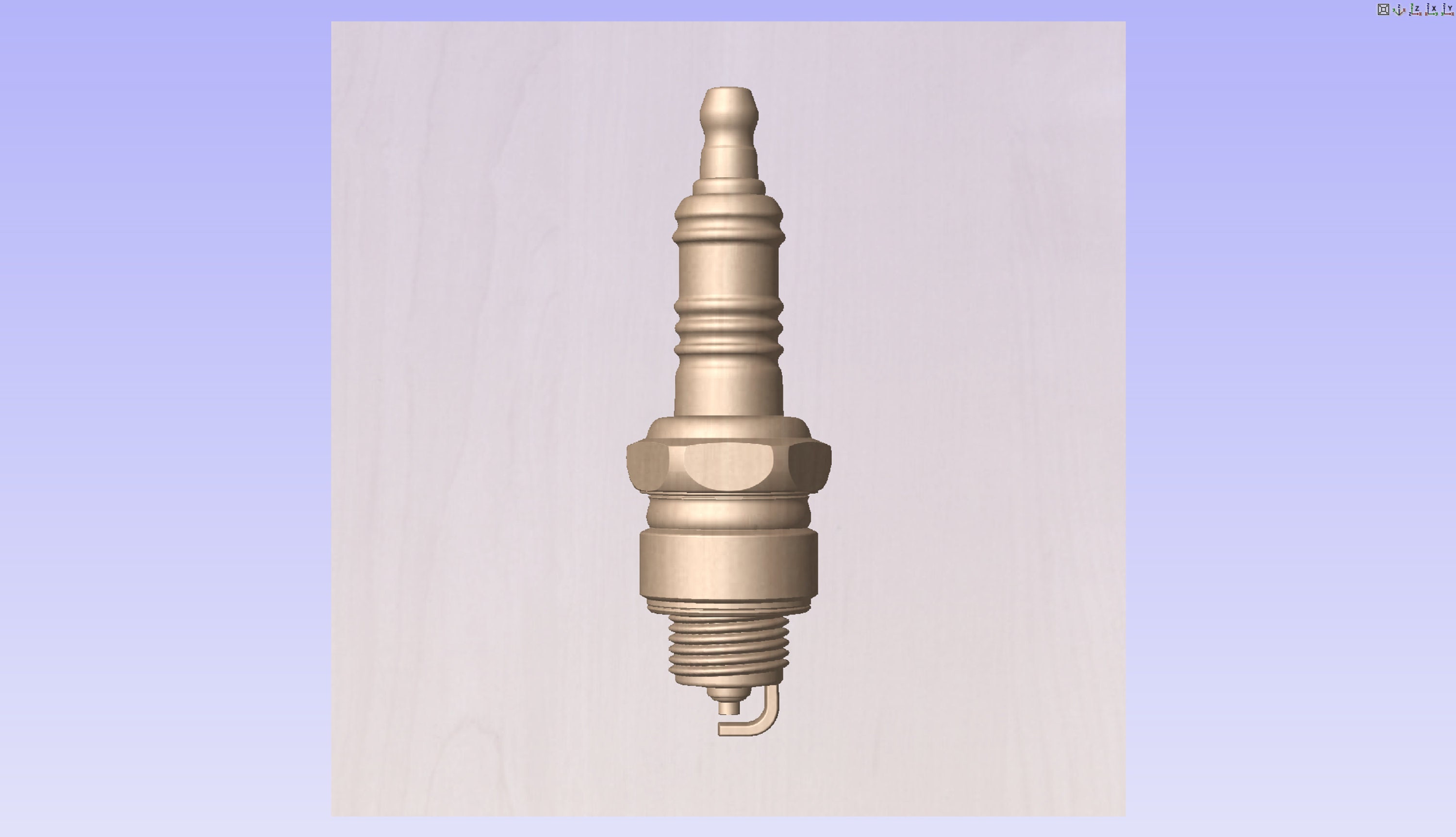 Spark Plug 3D Model - Etsy