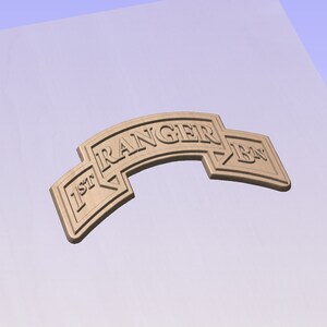 US Army 1st Battalion Scroll 3D Model - Etsy