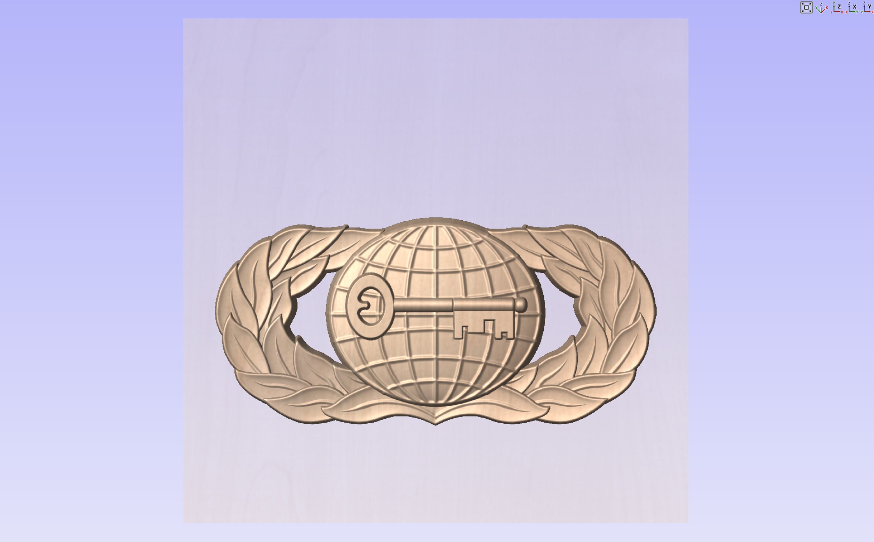 USAF Intelligence Badge 3D Model - Etsy Australia