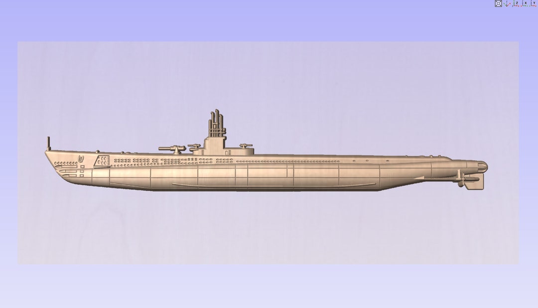 US Navy Gato Class Submarine 3D Model - Etsy