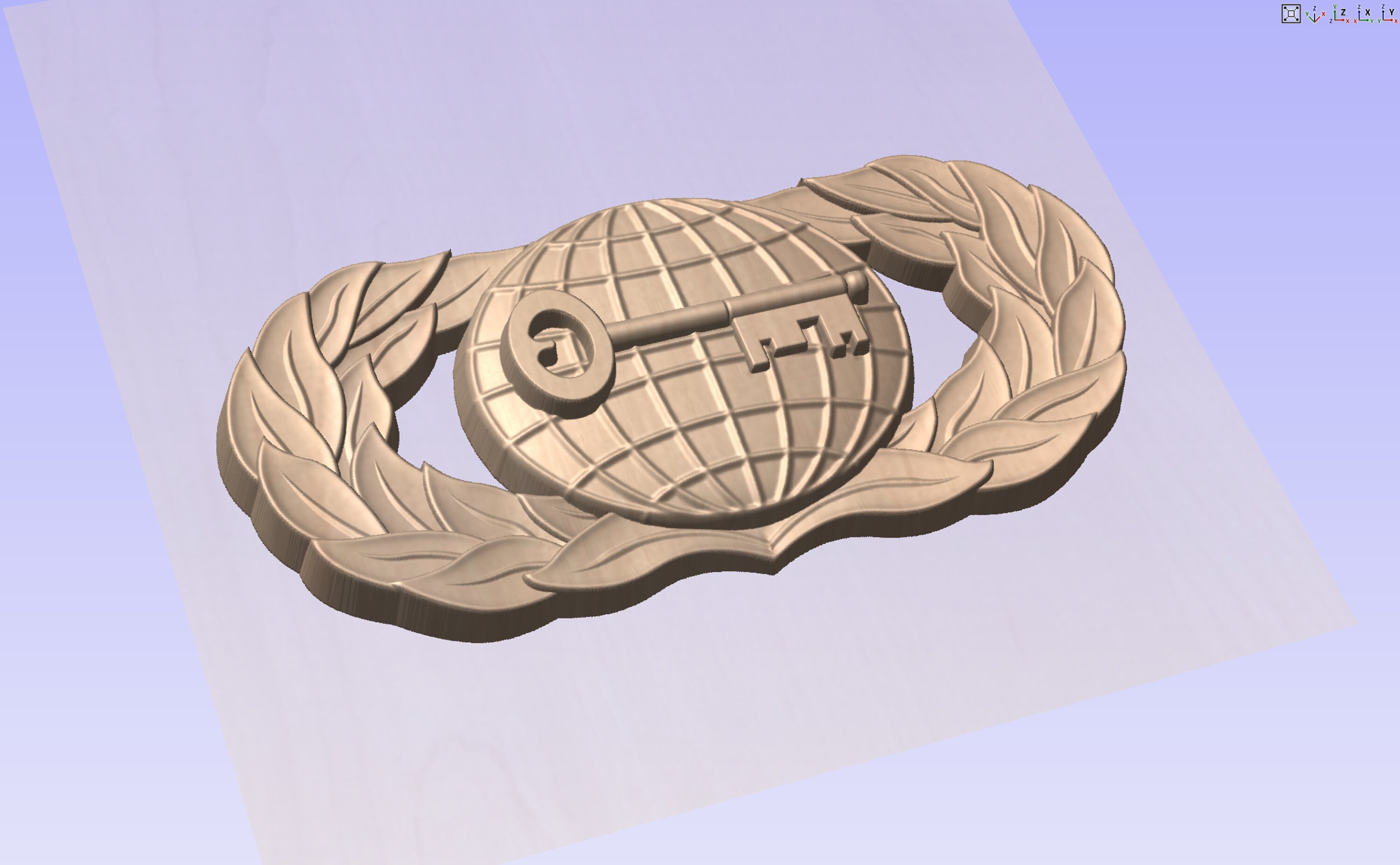 USAF Intelligence Badge 3D Model - Etsy Australia