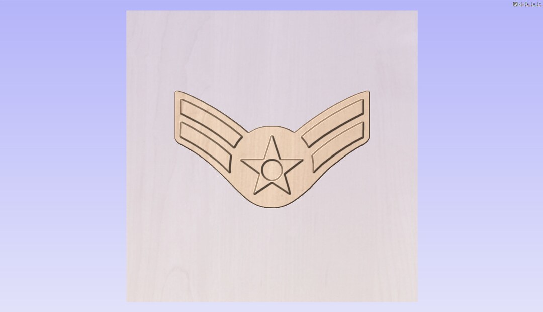 USAF Airmen First Class Rank E3 3d Model - Etsy