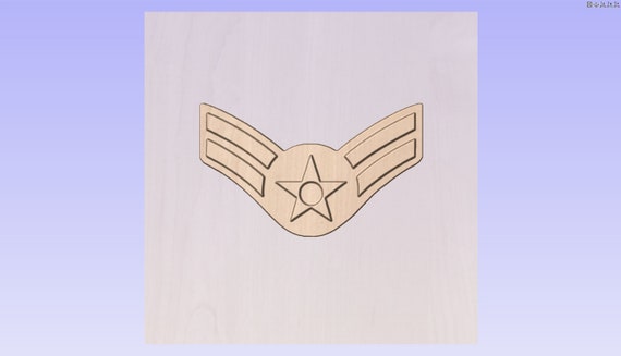 USAF Airmen First Class Rank E3 3d Model - Etsy
