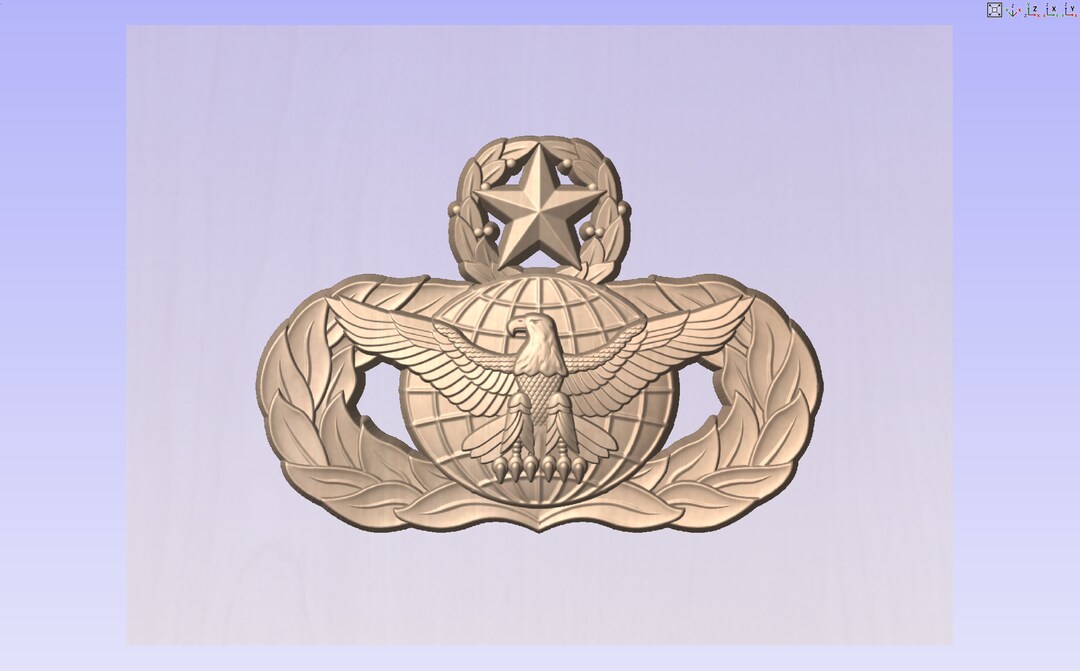 USAF Master Force Protection Badge 3D Model - Etsy