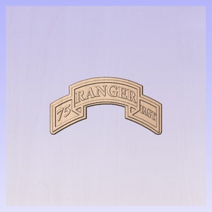 US Army 75th Ranger Regiment Scroll 3D Model - Etsy