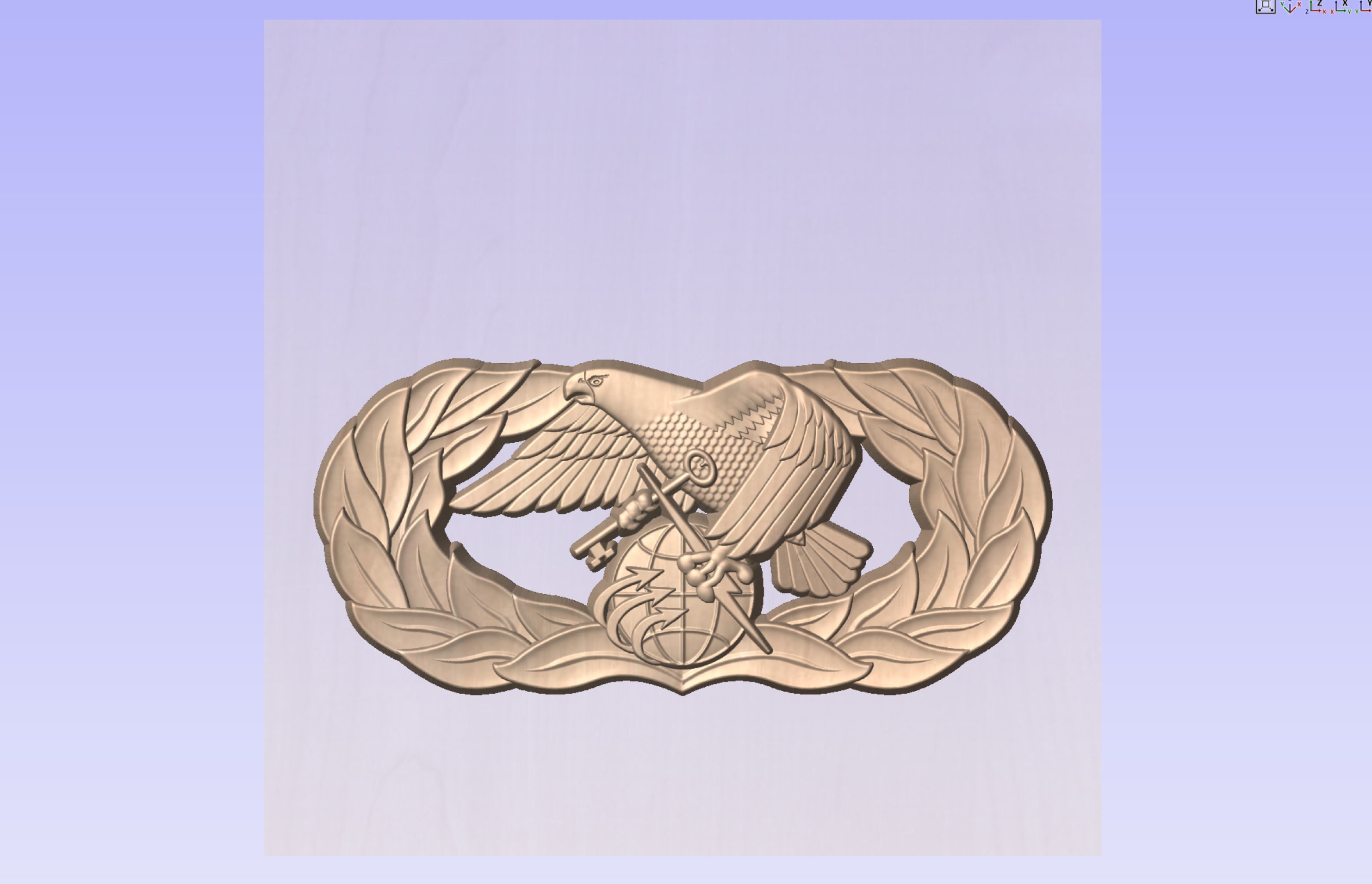 USAF Basic Logistics Readiness Badge 3D Model - Etsy