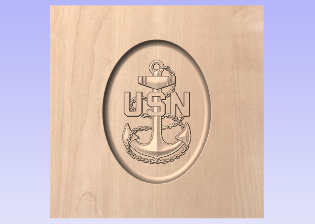US Navy Chief Rank Dished 3D Model - Etsy