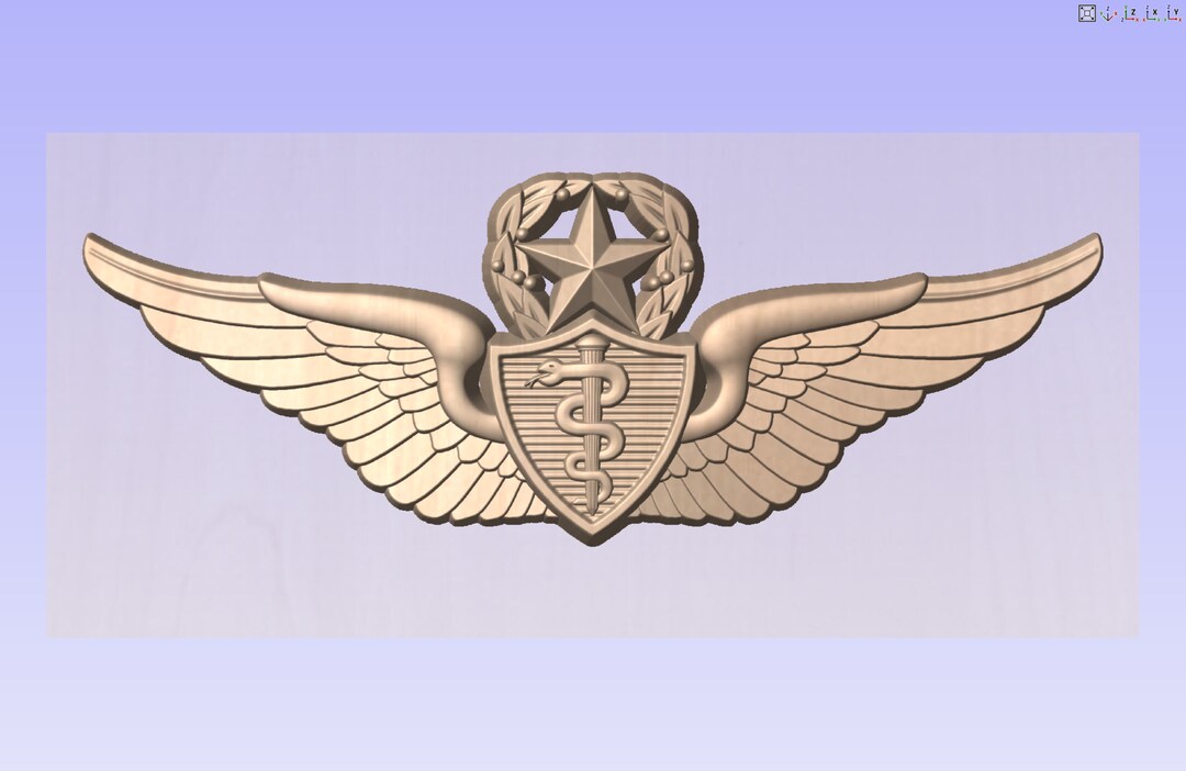 US Army Master Flight Surgeon Wings 3D Model - Etsy