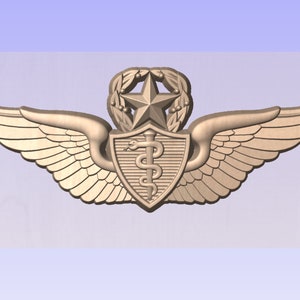 US Army Master Flight Surgeon Wings 3D Model - Etsy