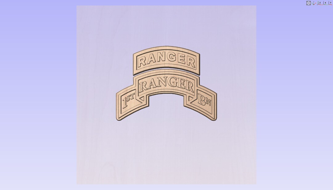 US Army 1st Battalion Tab & Scroll 3D Model - Etsy