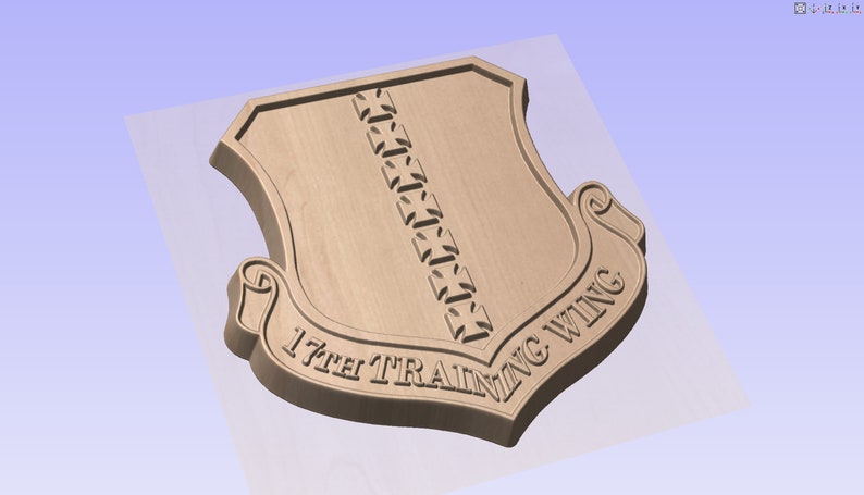 USAF 17th Training Wing Patch 3D Model - Etsy