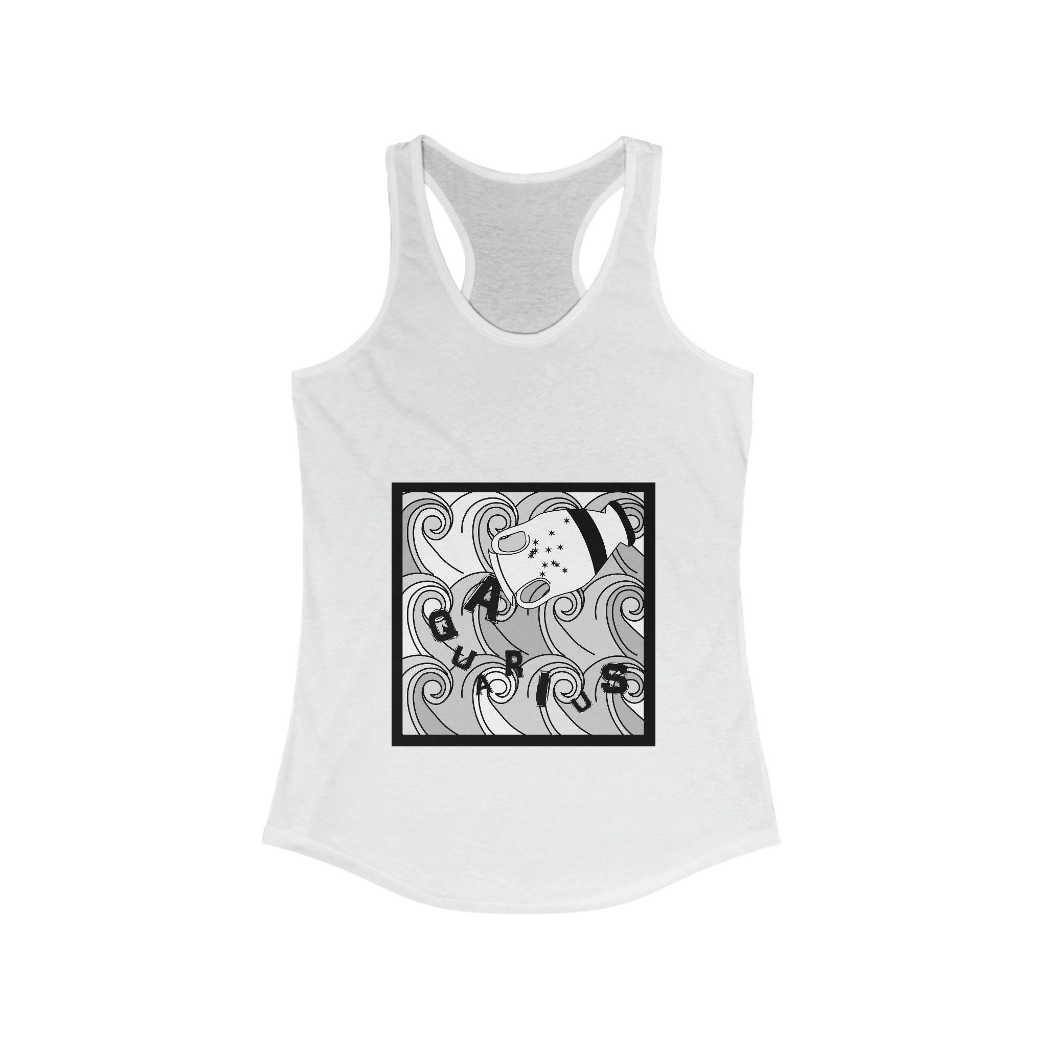 Aquarius Tank Top Zodiac Air Sign Unisex Tee for January February ...