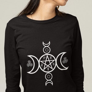 Empath Protection Symbol Shirt - Female Empowerment, Goth Wicca Tee ...