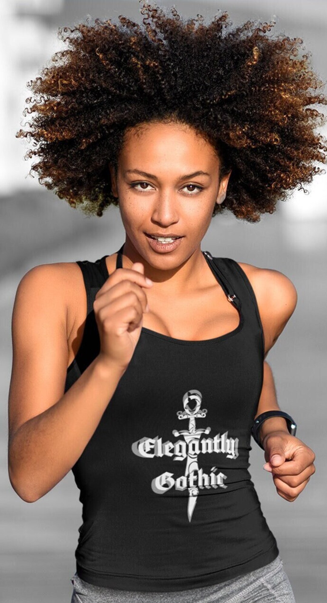 Elegantly Gothic Race Back Tank Goth Aesthetic Horror/occult - Etsy