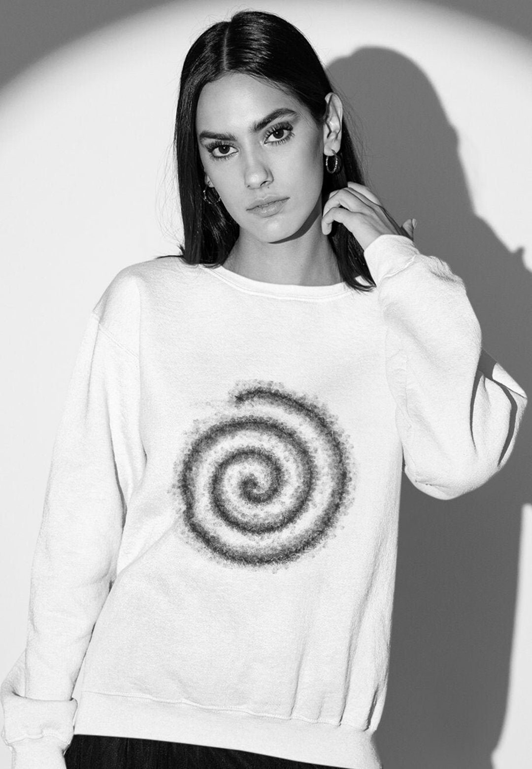 Unique Gothic Sweatshirt Featuring Swirl Barbed Wire Design ...