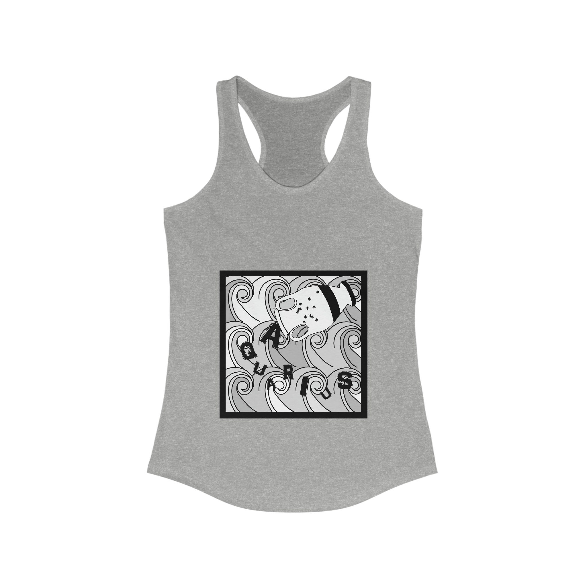 Aquarius Tank Top Zodiac Air Sign Unisex Tee for January February ...