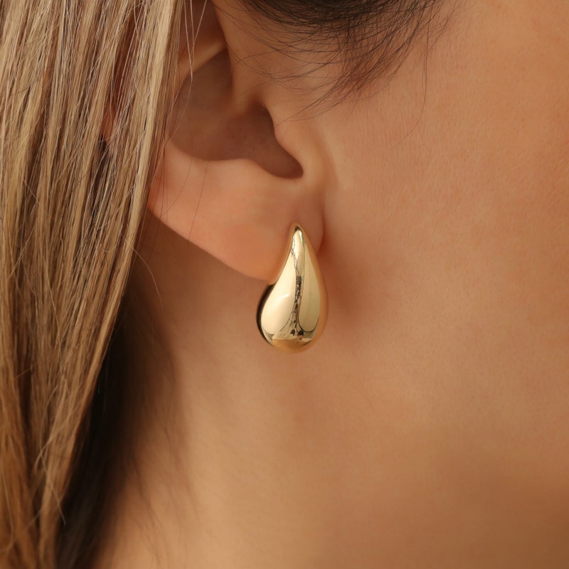 14k Gold Earrings - Etsy
