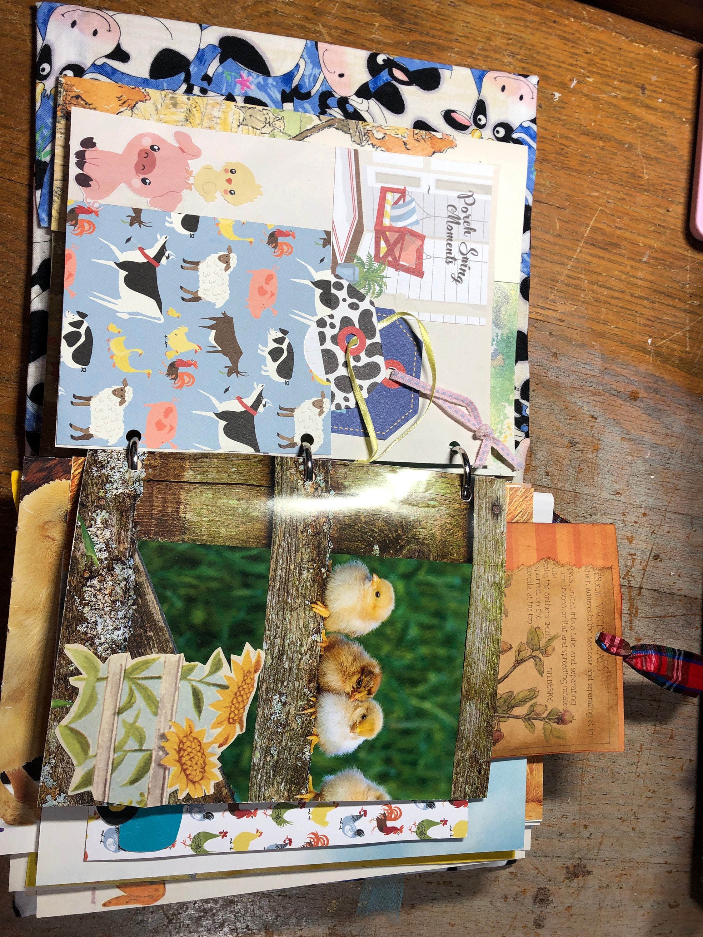 3 Ring Binder Junk Journal With a Farming Theme - Etsy