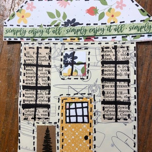 Large Scrap Paper Houses - Etsy