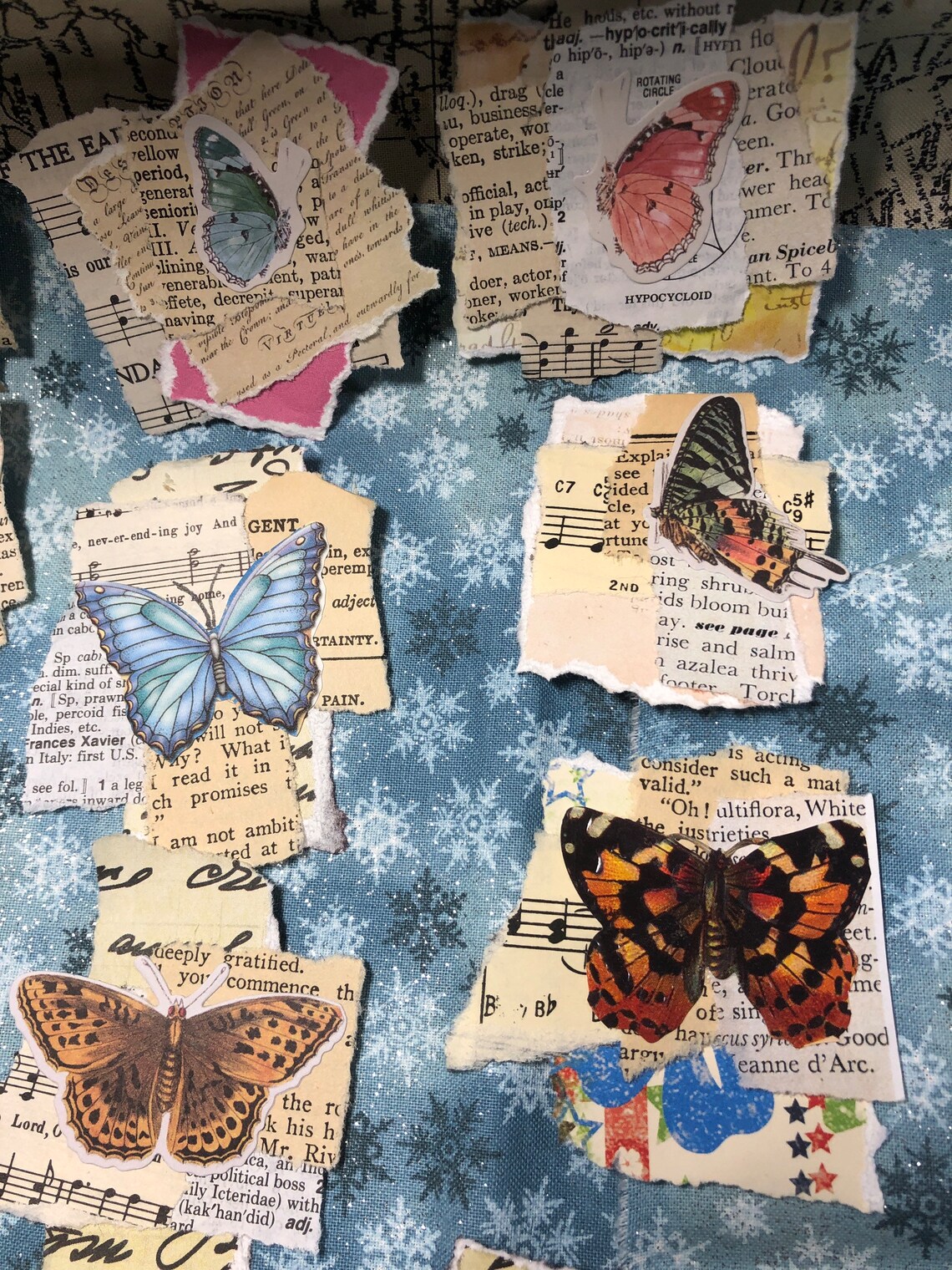 Clusters Butterfly Ephemera 12 Pieces - Etsy