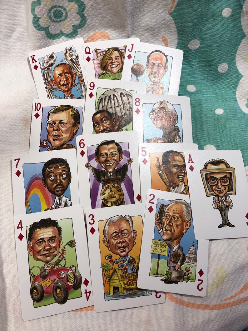 1996 Political Playing Cards - Etsy