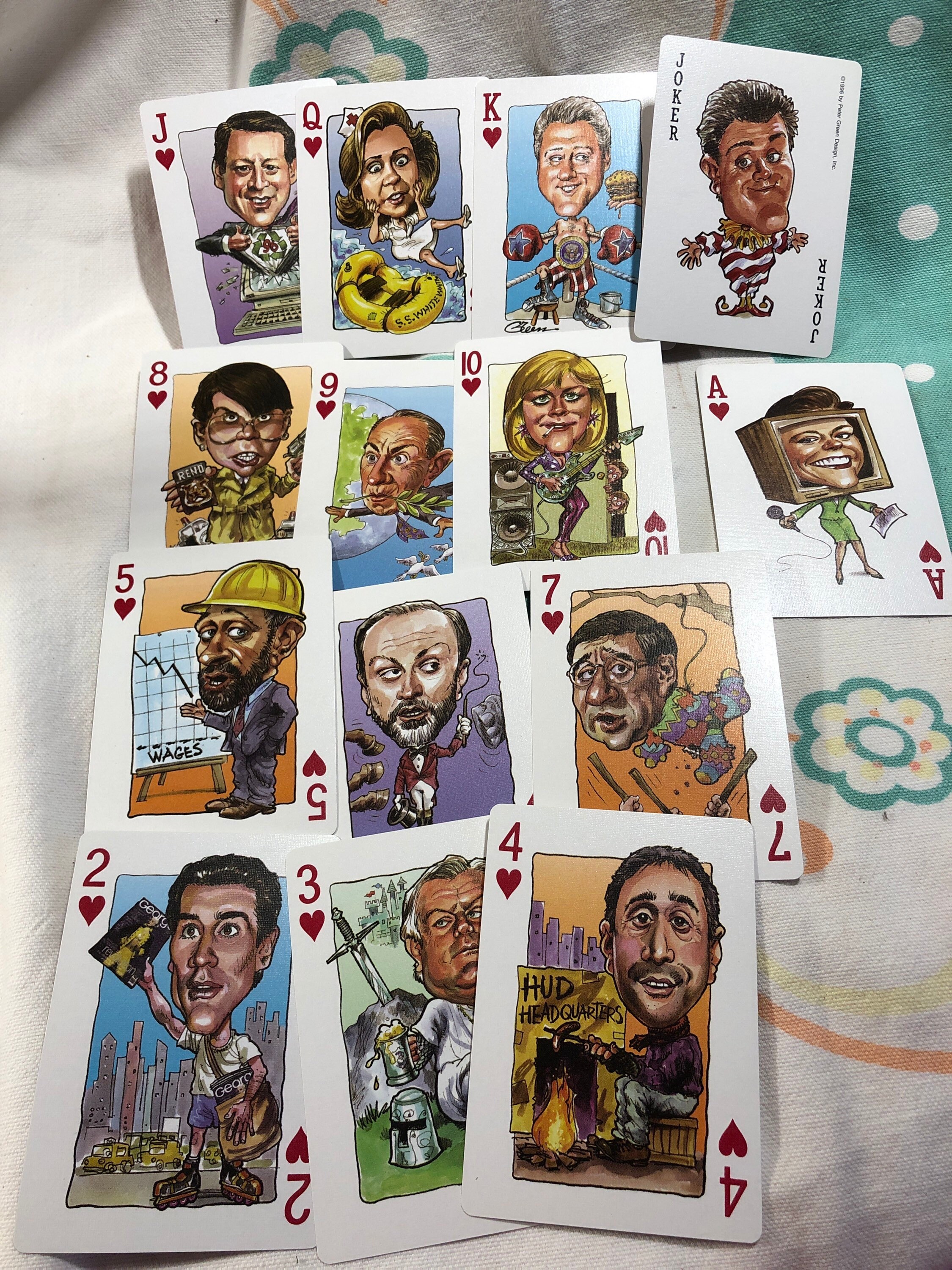 1996 Political Playing Cards - Etsy