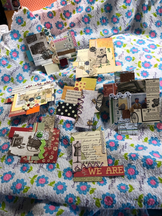 Handmade spring ephemera #7 Paper Art & Collectibles Mixed Media ...