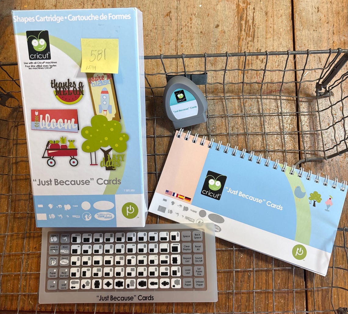 Cricut “just Because Cards” - Etsy